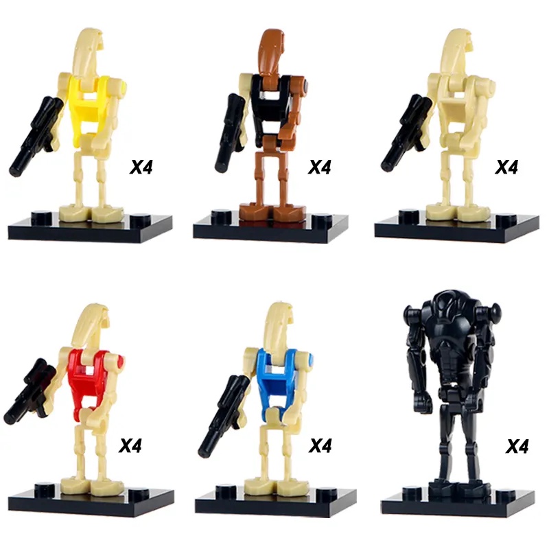 Super Battle Droid Space Wars Robot R2-D2 C-3PO Black Red Royal Guard ...