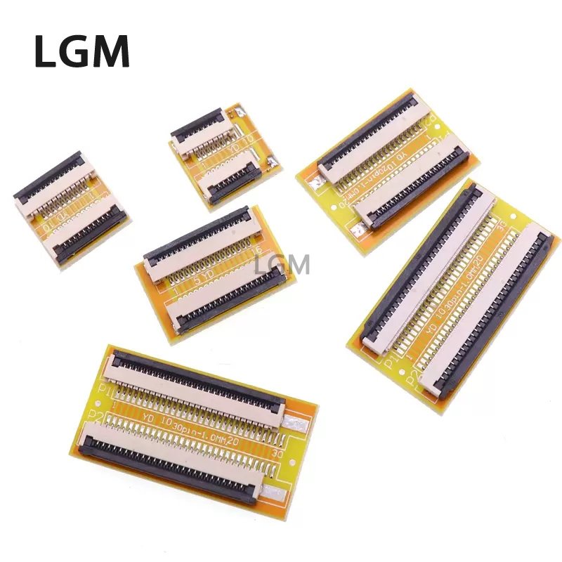 2Pcs FFC FPC 0.5mm Pitch Flexible Flat Cable Lengthen Extension Board PCB Connector 4 6 8 10 12 ...