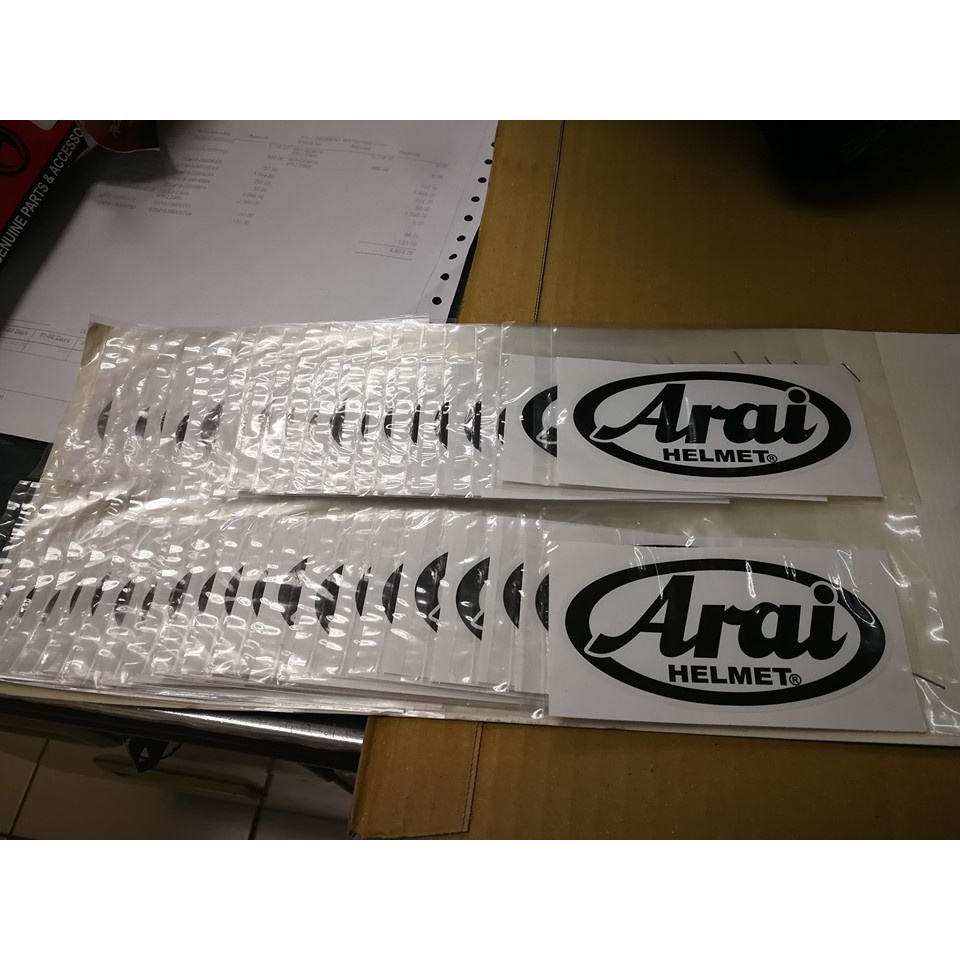 Arai Helmet Logo Sticker Decals (10x5cm) | Shopee Malaysia