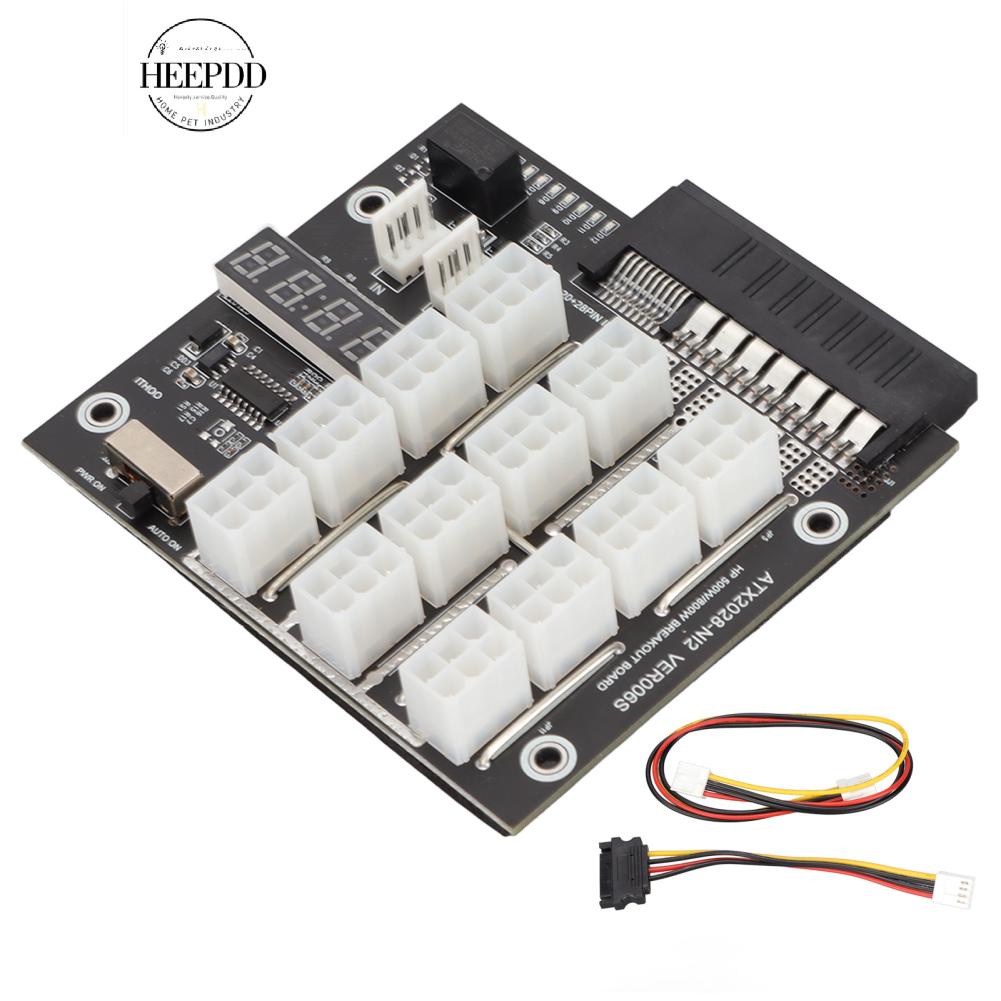 HEEPDD 12 Port Mining Breakout Board 12 Port LED Display Mining GPU ...