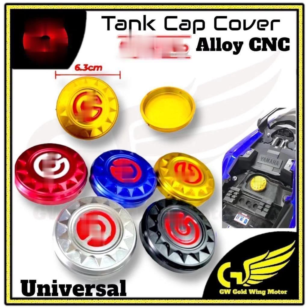 B UNIVERSAL CNC ALLOY FUEL TANK CAP COVER MINYAK TANK LOCK COVER Y15 ...