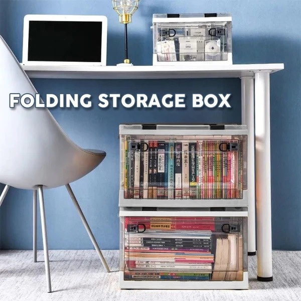 YQ my Folding Storage Large Book Box with Wheels / Kotak Penyimpanan ...