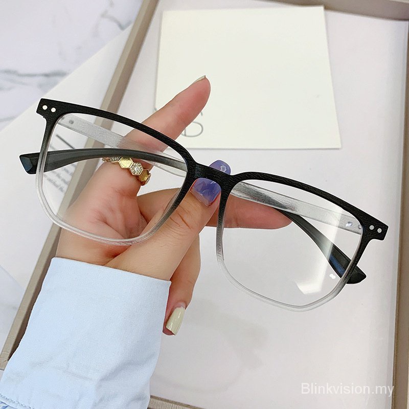 Korean Style Glasses Retro Anti-Blue Light Men Women Ultra-Light ...