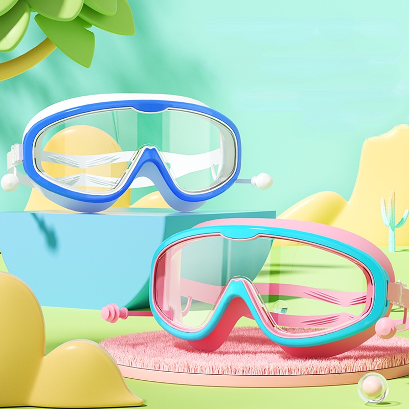 Children'S Swimming Goggles Goggles Large Frame Waterproof Anti-Fog ...