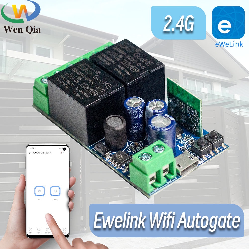 WENQIA Ewelink WiFi Autogate 2 Channel Smart Controller for DCMOTO ...
