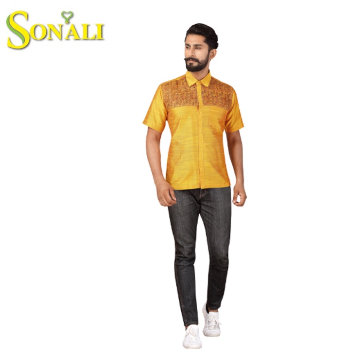 Sonali Men Jippa Modern Casual Indian Traditional Top Shirt Traditional ...