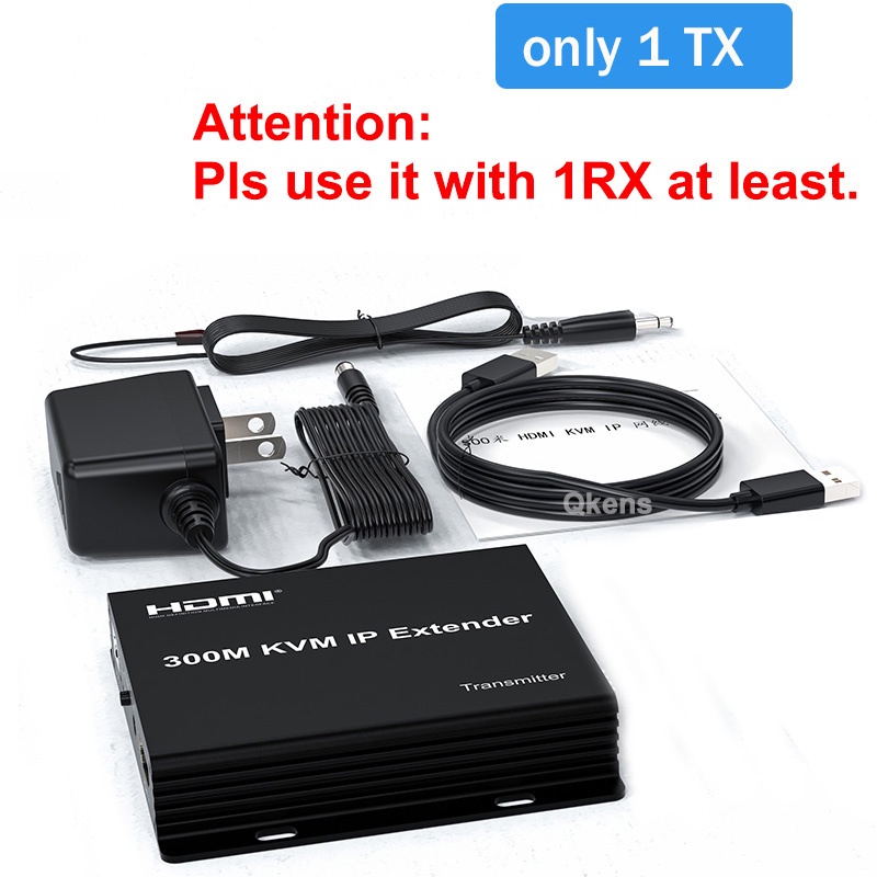 300M IP HDMI KVM Extender Over Rj45 Cat5e Cat6 Ethernet Cable Video ...