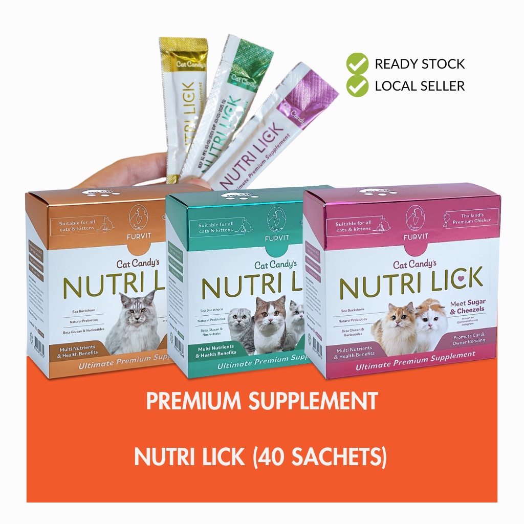 [READY STOCK] NUTRILICK PREMIUM SUPPLEMENT BOOSTER VITAMIN CAT KUCING ...
