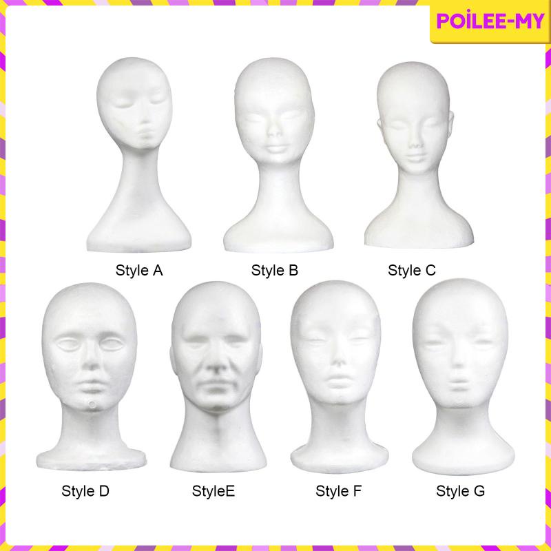 [PoileeMY] Foam Head Foam Mannequin Head Display Display Head Smooth ...