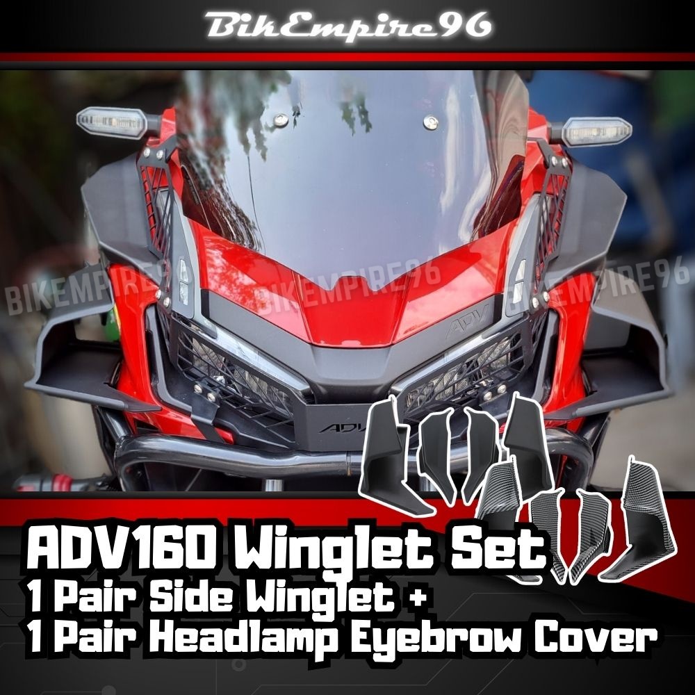 Honda ADV160 Winglet Set High-Quality ABS to Enhance the Style and ...