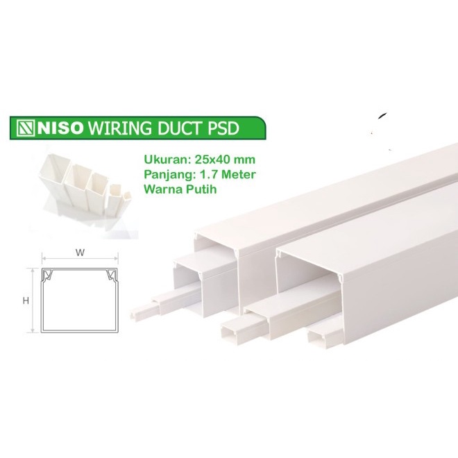 NISO 1.7M DUCT Cable / WHITE PVC Ducting Cable Protector 10x10 10x15 ...
