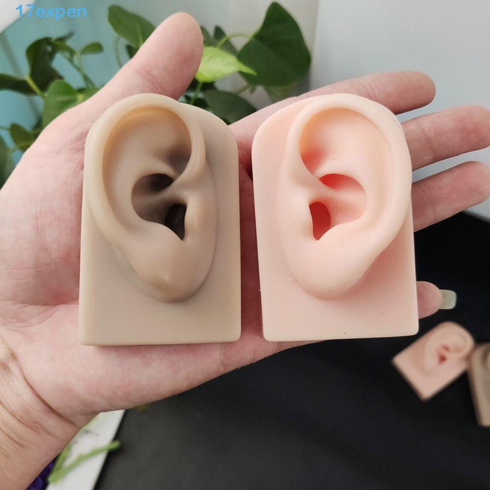 EXPEN Silicone Ear Model Realistic 1:1 restore Left/right Display Props ...