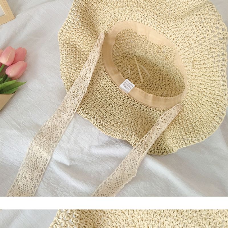 Influencer Straw Hat Female Summer Small Fresh Korean Version Trendy ...