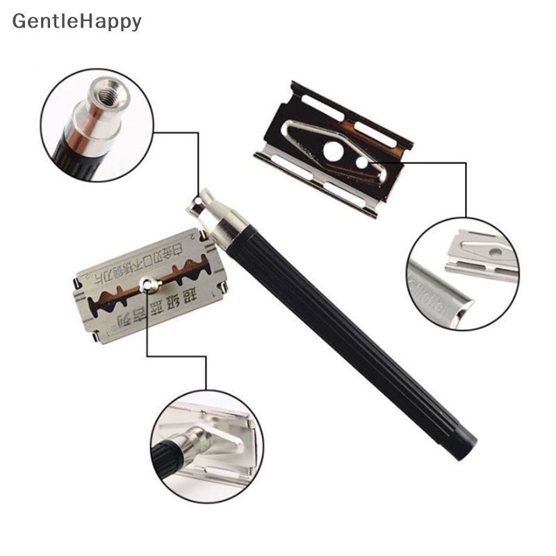 GentleHappy New Shaving Razor For Men 1 Holder With Blade Classic ...