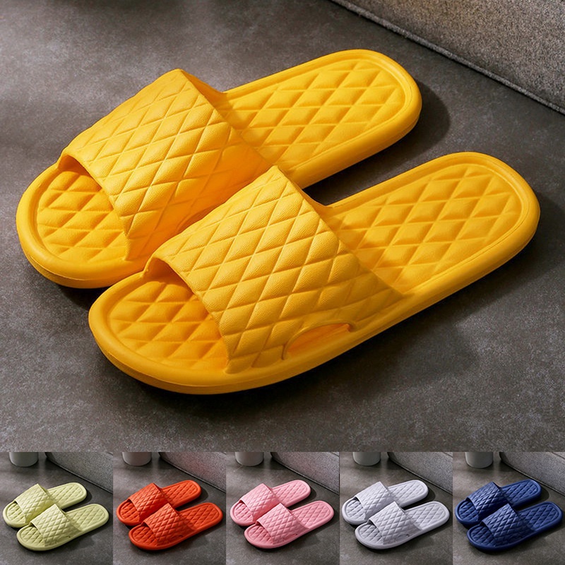 Soft Sole Anti Slide Bathroom Slipper No Slip Toilet Slippers Couple ...
