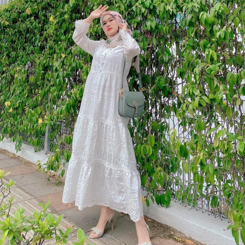 DRESS COTTON SULAM MUSLIMAH DRESS VIRAL HOT ITEM | Shopee Malaysia