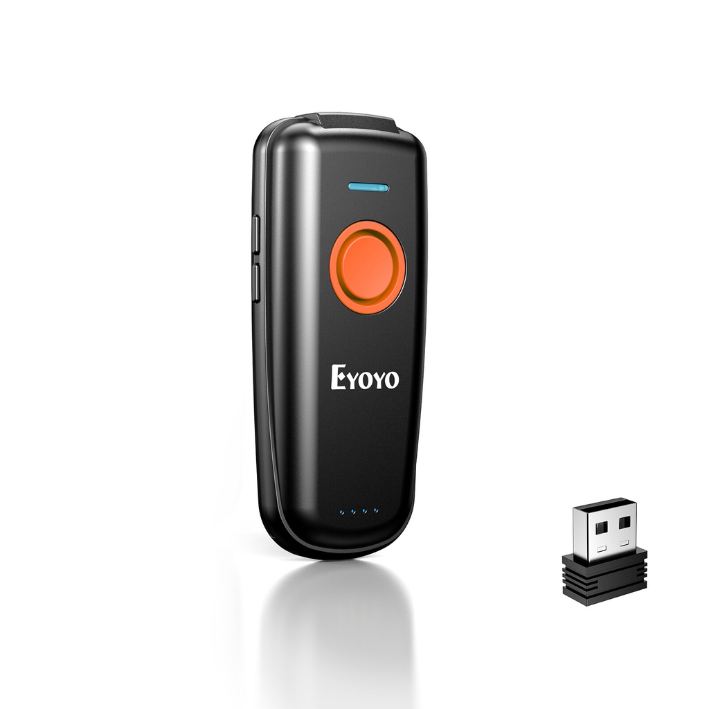 Eyoyo 1D Mini Bluetooth Barcode Scanner Wireless, With Power On/Off ...