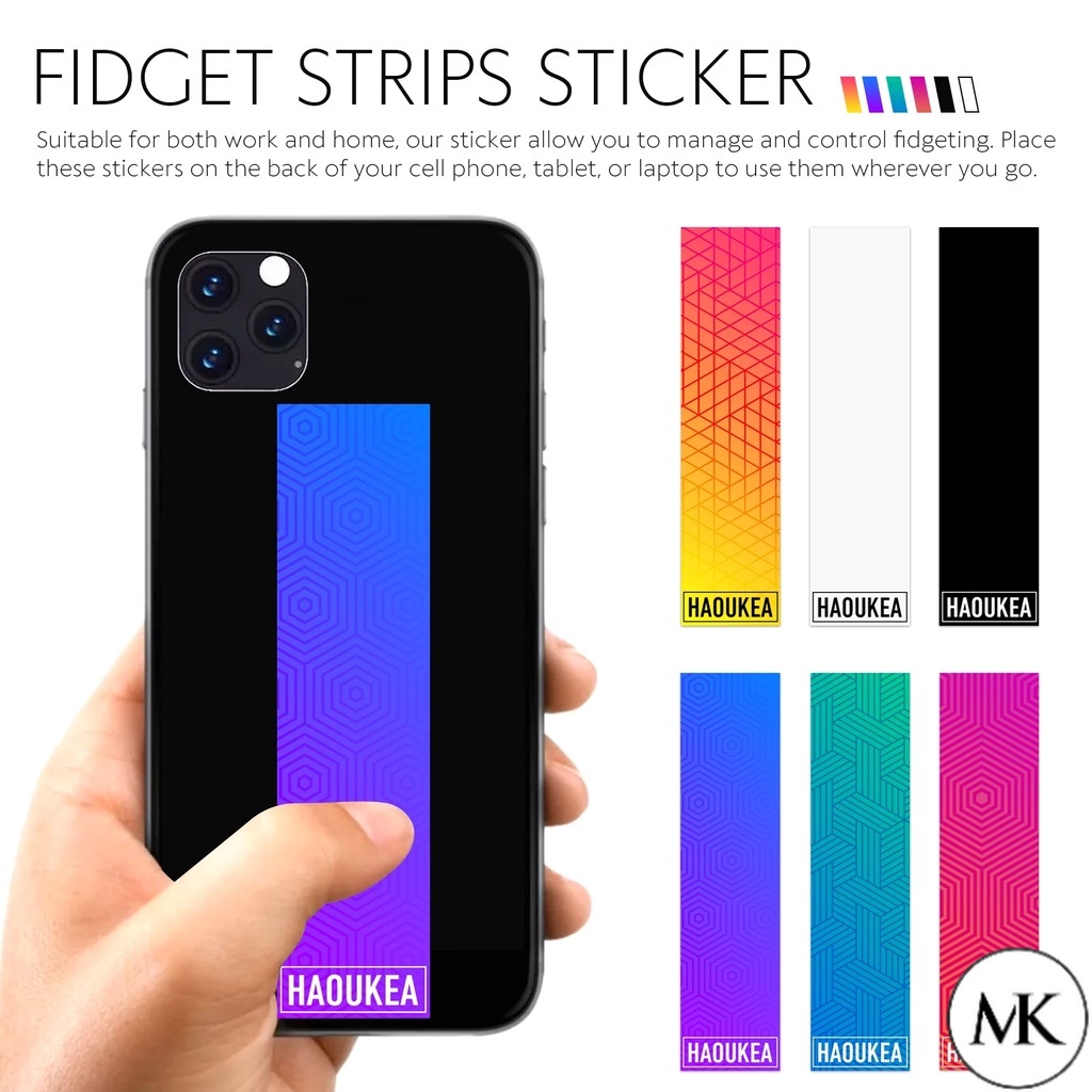 Mk 1pcs Fidget Strips Discreet Anti Stress Tactile Rough Sensory Strips