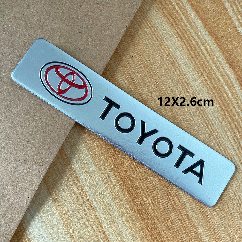 3D Metal Aluminum Alloy Sticker TRD Brushed Glossy Nameplate Logo for ...