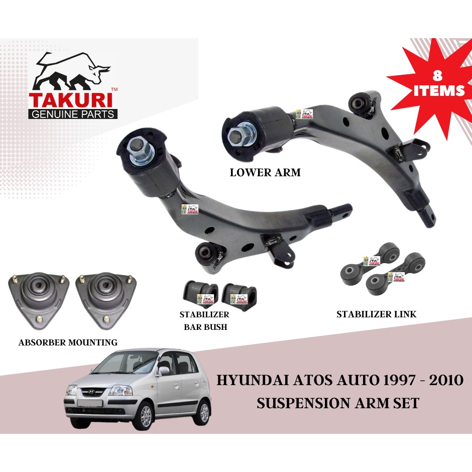 TAKURI HYUNDAI ATOS 1.0 L AUTO 1997 - 2010 FRONT LOWER ARM STABILIZER ...