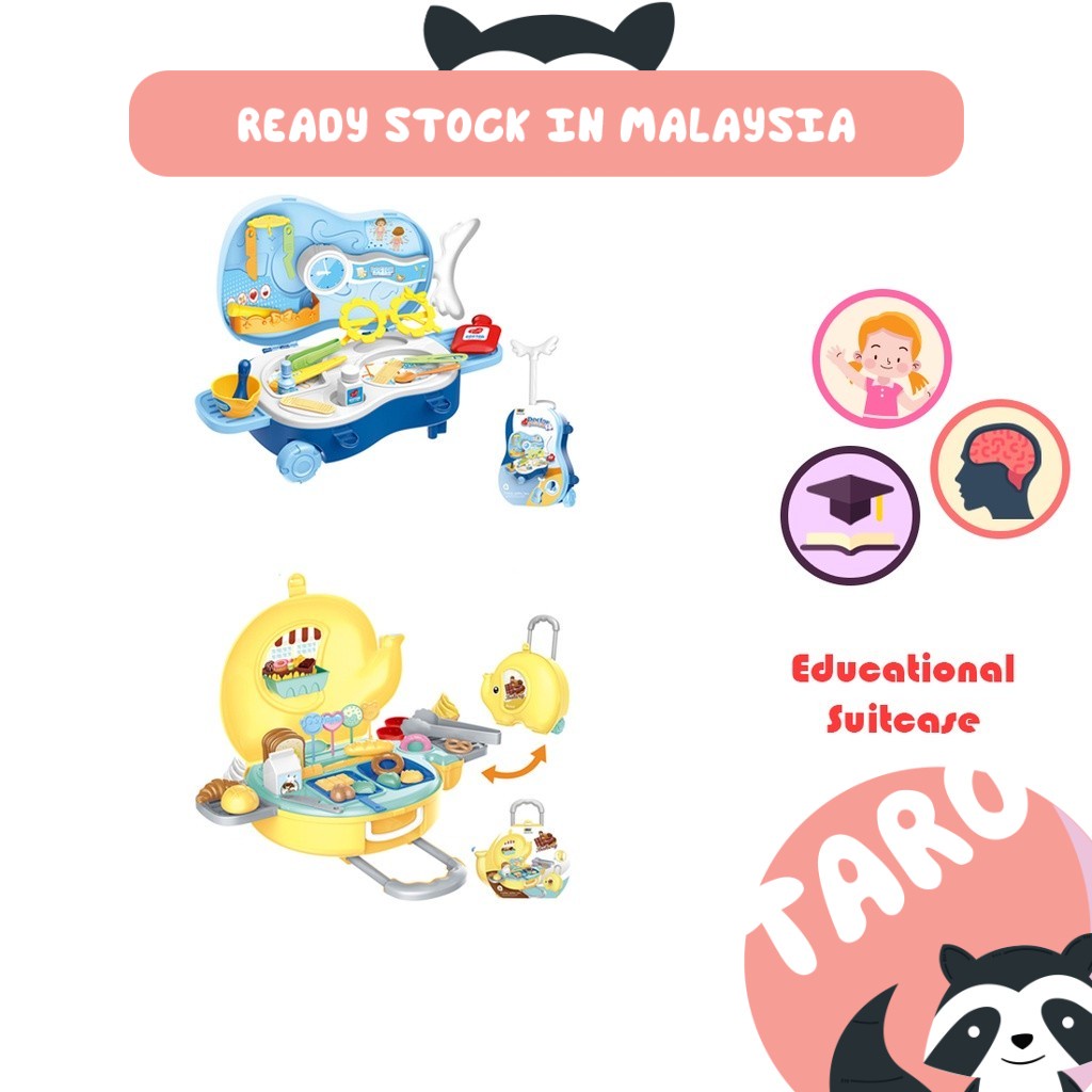 TARO 2 In 1 Fun Pretend Play Educational Learning Kit Kids Playset Toy ...