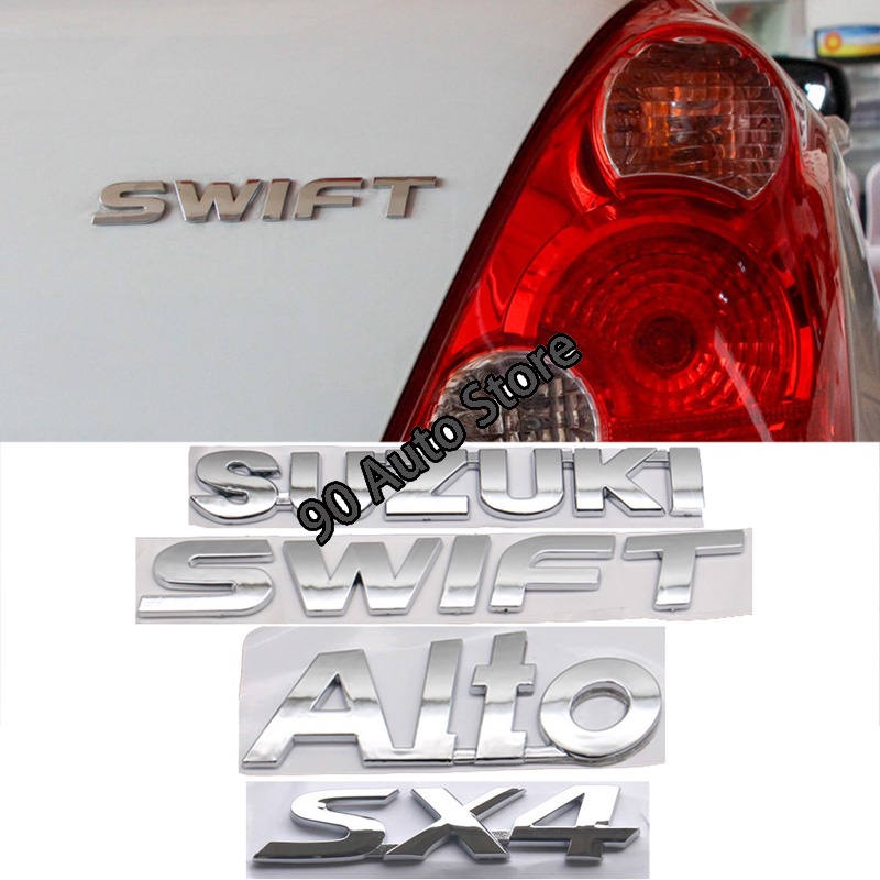 1Piece ABS Letter Emblem Car Side Sticker for Suzuki Swift Alto SX4 ...