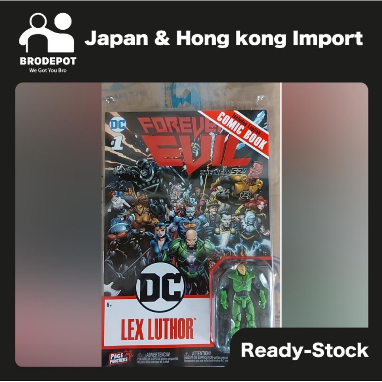 [Ready stock] McFarlane DC DIRECT - 3IN FIGURE WITH COMIC WV3 - LEX ...