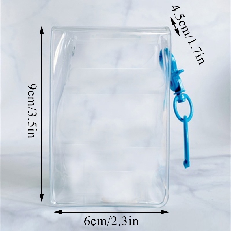 POPMART Square transparent display bag colored keychain rectangular ...