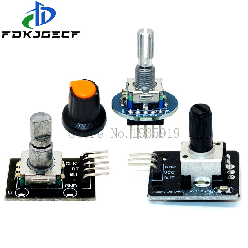 360 Degrees Rotary Encoder Module Rotary Potentiometer Analog Knob Module for Arduino KY-040 ...