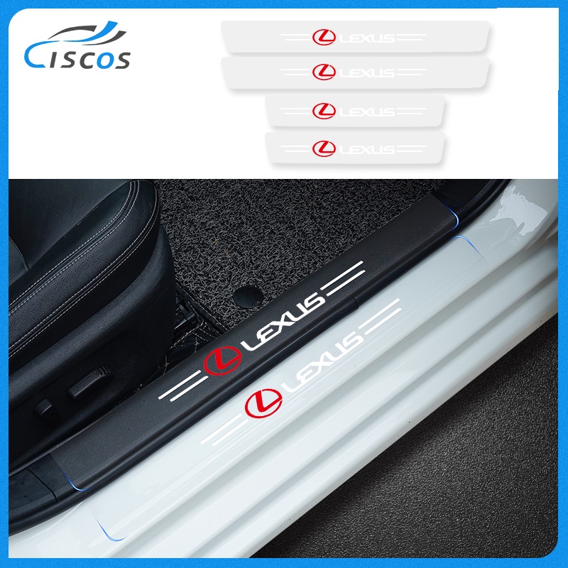 Ciscos 4PCS Transparent Car Door Sill Protector Car Threshold Strips ...