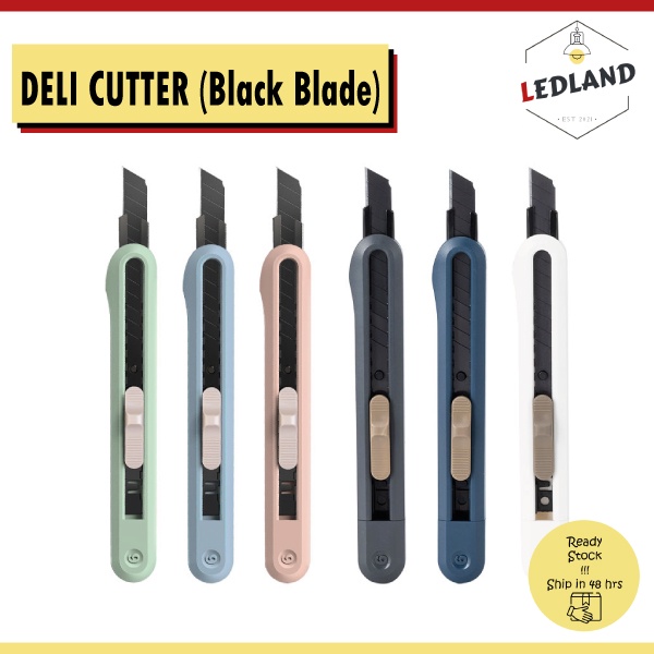 LEDLAND DELI Nusign Cutter Black Blade Unboxing knife art student ...