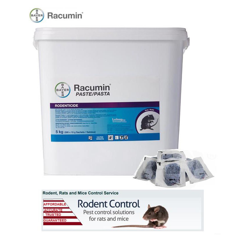 Bayer 100% Original Chemical Racumin Paste Rat Killer Rodenticide Mouse ...