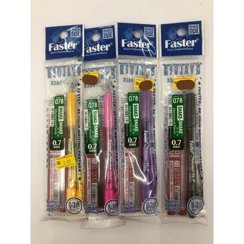 READY STOCK ‼️ Faster 0.7 Auto Point Mechanical Pencil Set ( MPS-F-078 ...