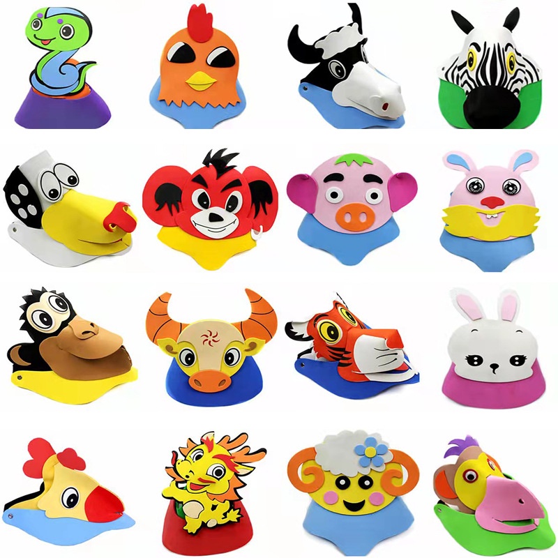 Zodiac Headdress Performance Props Mouse Hat Tiger Headgear Children's ...