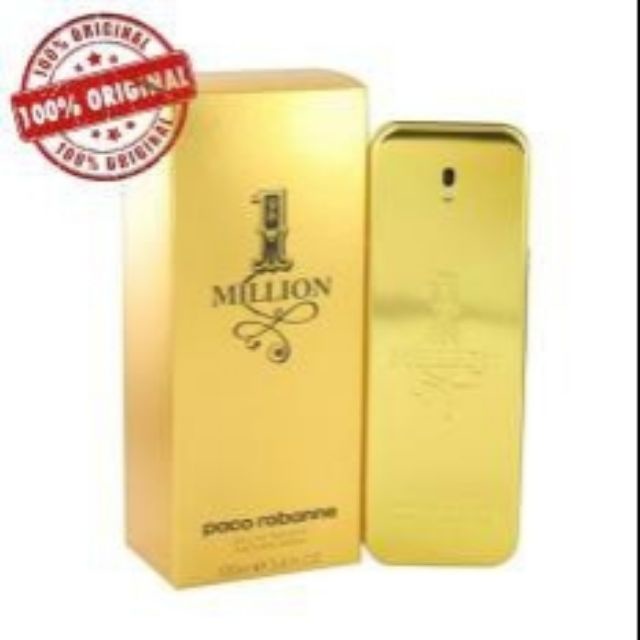 ORIGINAL Paco Rabanne 1 Million EDT 100ML Perfume | Shopee Malaysia