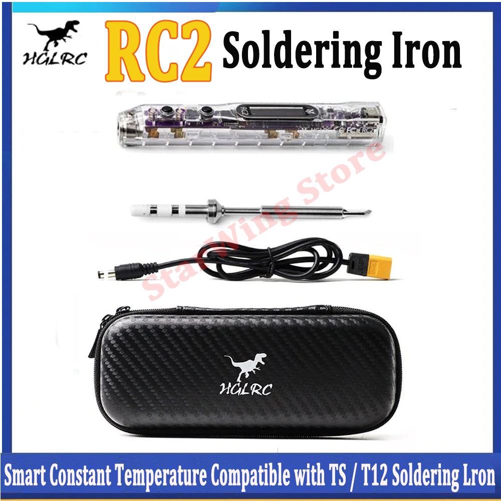 HGLRC RC2 Soldering Iron OLED HD Display Smart Constant Temperature ...