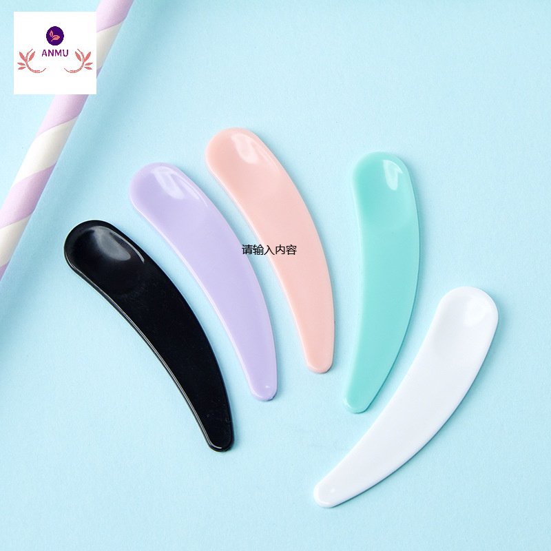 Cosmetic Mixing Spatula Disposable Curved Scoop Makeup Mask Cream Spoon ...