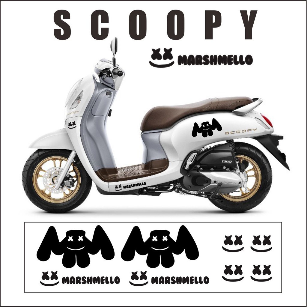 Sticker VARIATION STRIPING CUTTING SCOOPY MARSMELLOW - CUTTING STICKER ...