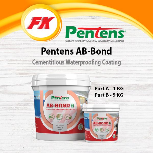 6KG Pentens AB-Bond - Cementitious Waterproofing Coating | Shopee Malaysia