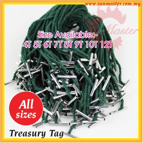 Treasury Tags | 4T 5T 6T 7T 8T 9T 10T 12T | Green Tag | Tali Hijau | 青绳 ...