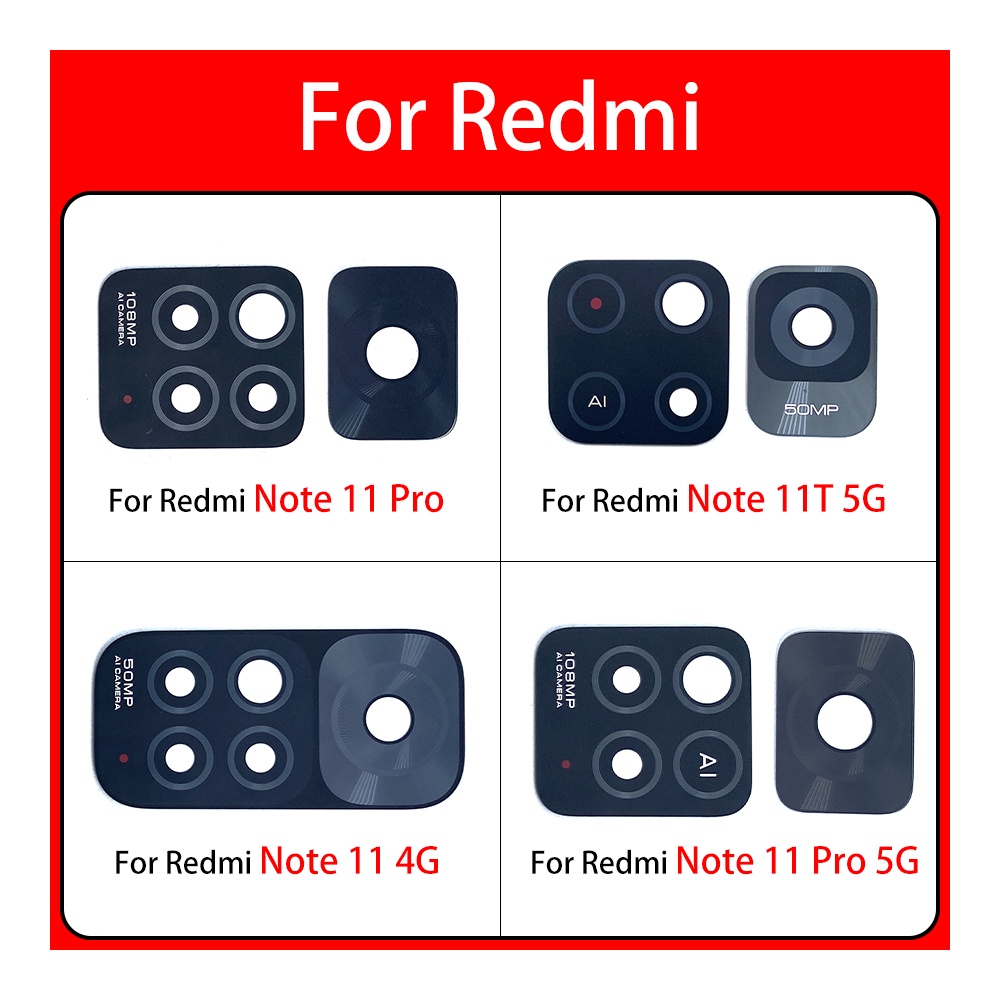 Rear Camera Glass Lens For Xiaomi Redmi Note 11 4G 11 Pro Plus 5G 11E ...