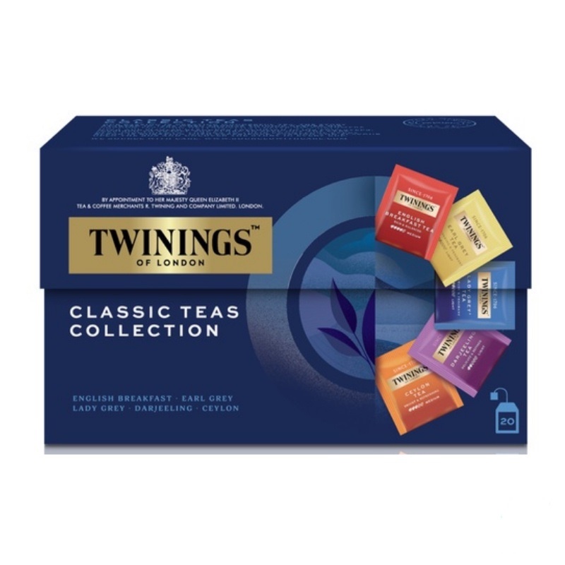 TWININGS Classic Teas Collection ( 20Pcs x2g ) - 5 Different Flavours ...