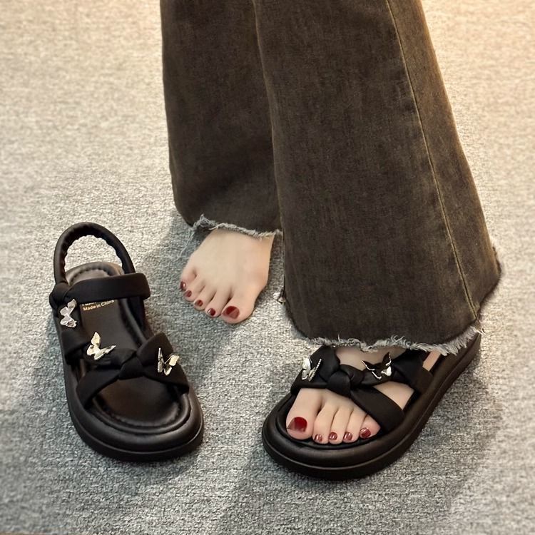 Versatile Soft Sole Comfort French Sandals Women's Summer Fairy ...