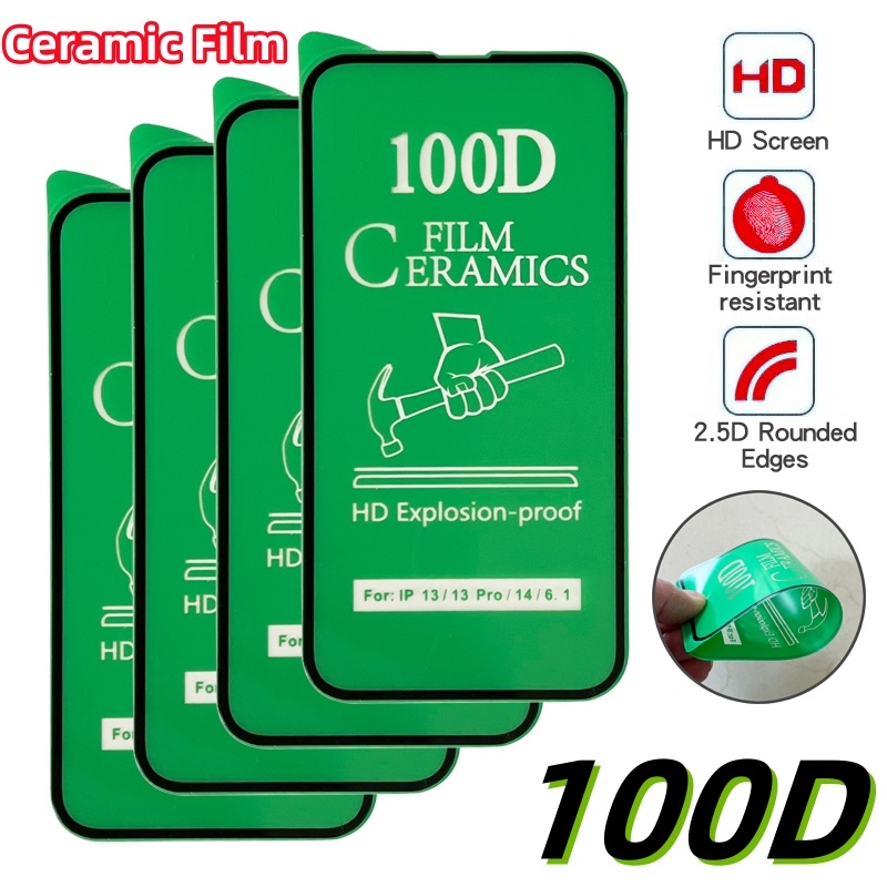 100D Soft Ceramic Film Clear Matte Protective Film for IPhone 15 11 12 ...