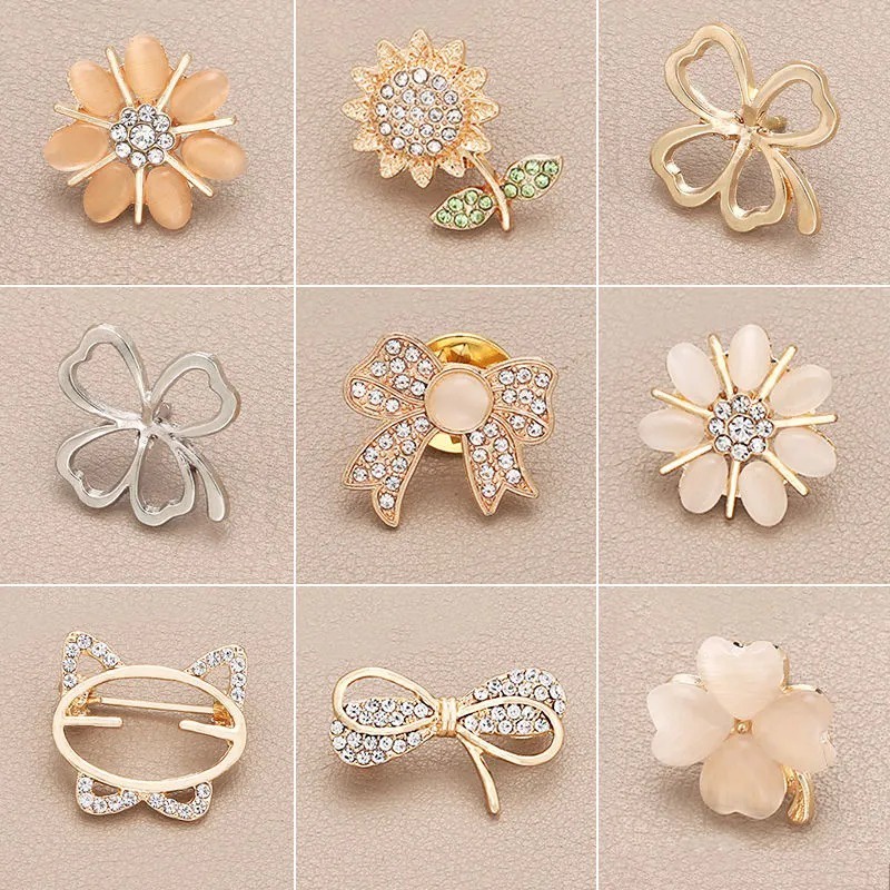 Anti-running Light Brooch High-end Simple Fixed Clothes No Seam Hidden ...