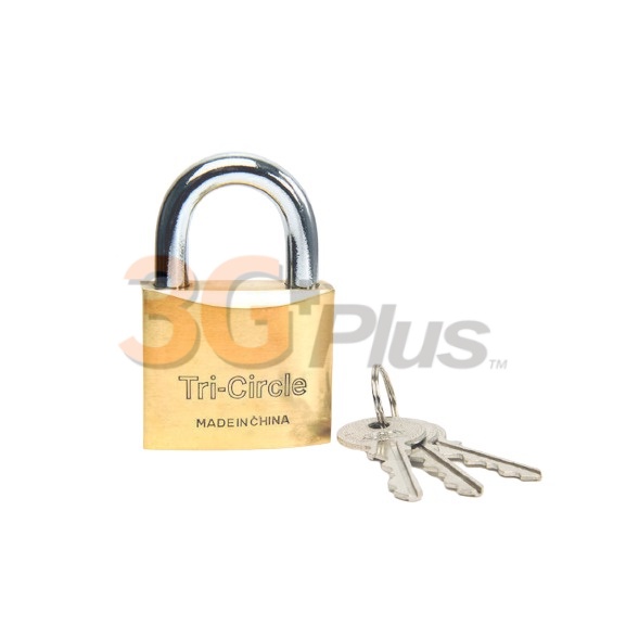 Tri-Circle Heavy Duty Short Shackle Brass Padlock | Shopee Malaysia