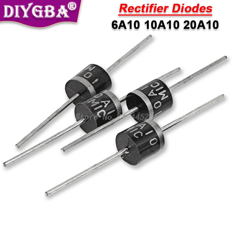 20PCS 10A10 6A10 20A10 R-6 DIP 6A 10A 20A 1000V Electrical Axial Rectifier Diode | Shopee Malaysia