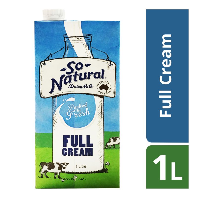 SO NATURAL UHT FULL CREAM 1L | Shopee Malaysia