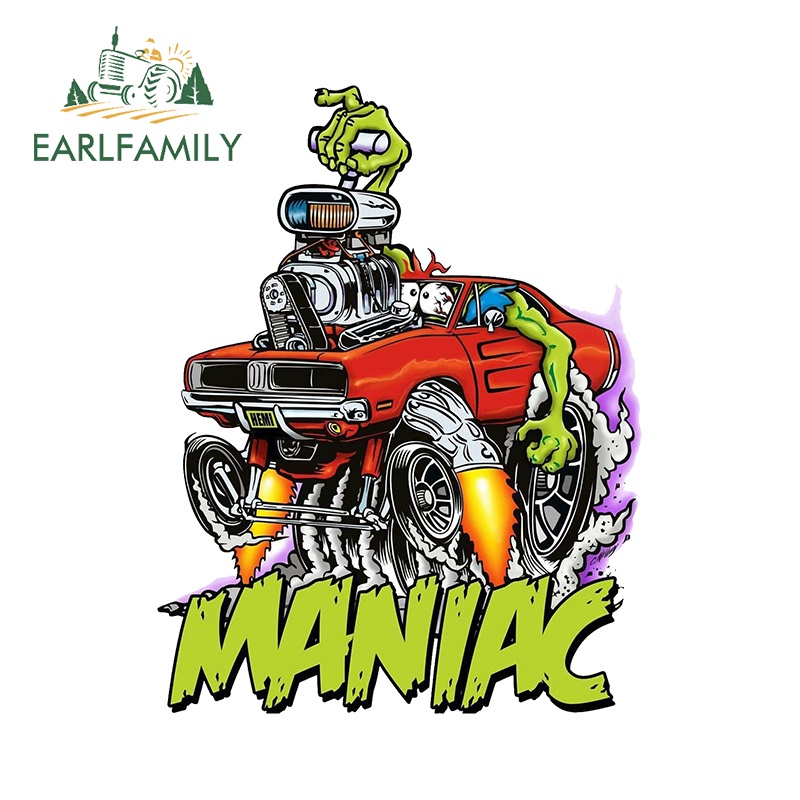 EARLFAMILY 13cm x 10cm Vinyl Car Stickers Occlusion Scratch Fashionable ...