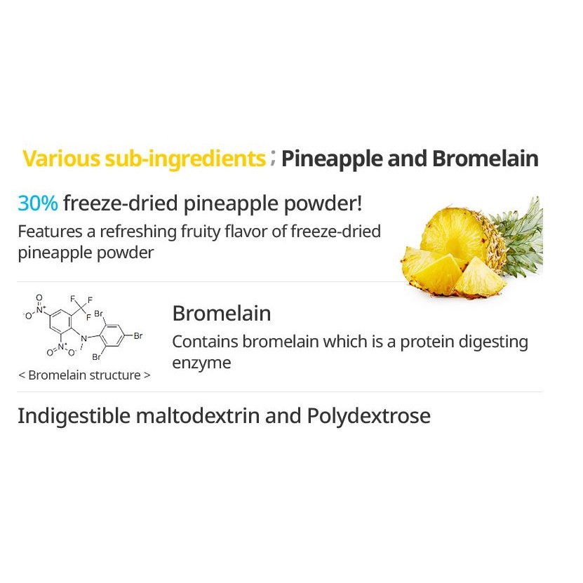 Atomy Finezyme Pineapple Flavoured Drink with Mixed Enzyme Premix ...